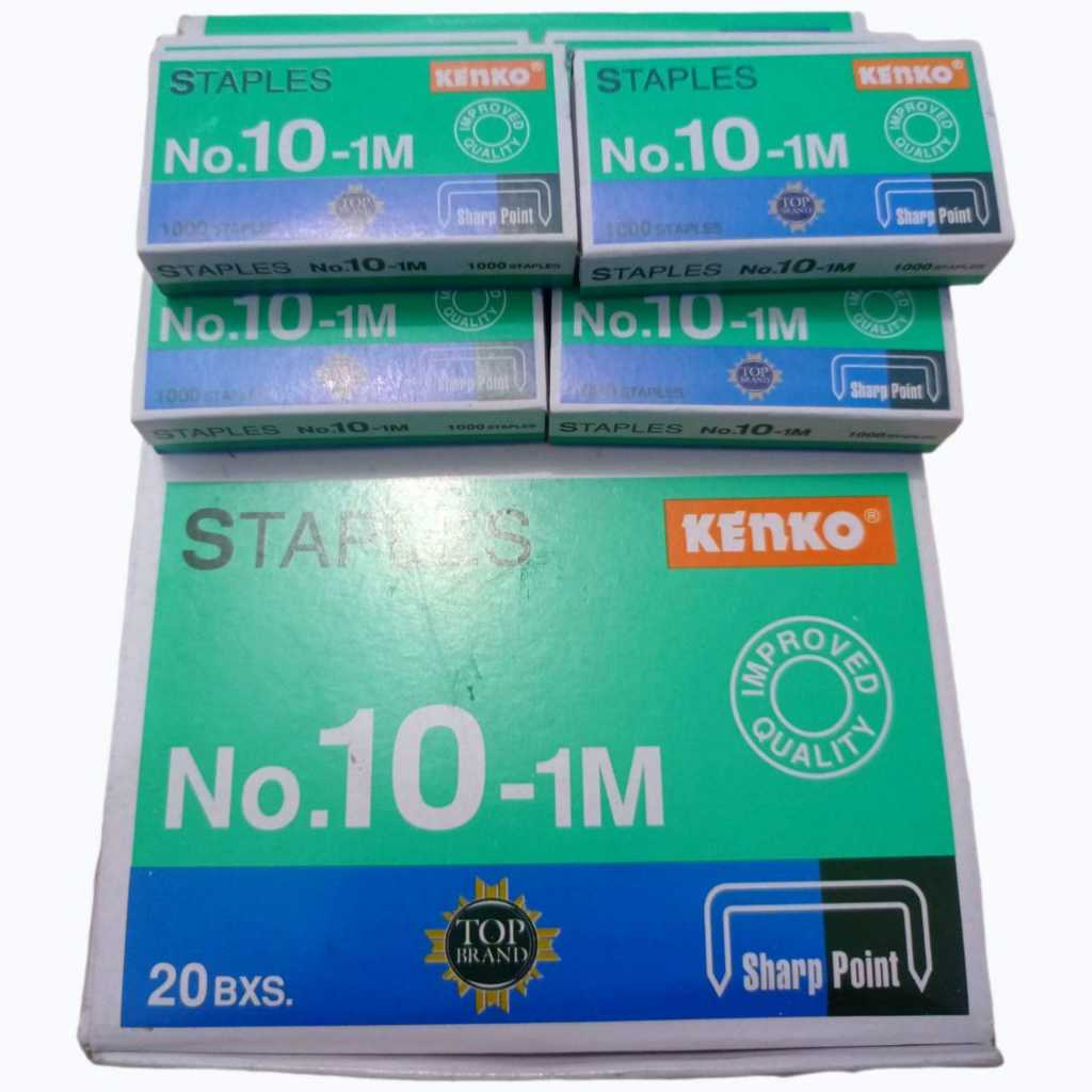 Jual ISI STAPLES KENKO No.10 MURAH / (1BOX isi 20 Pak) | Shopee Indonesia