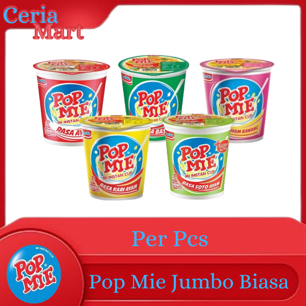 Jual pop mie jumbo 75gr per pcs | Shopee Indonesia