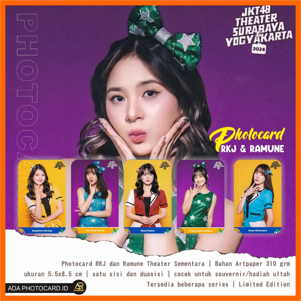 Jual Photocard JKT48 Edisi RKJ dan Ramune spesial Theater Sementara Tebal 310grm isi 25 pcs ...