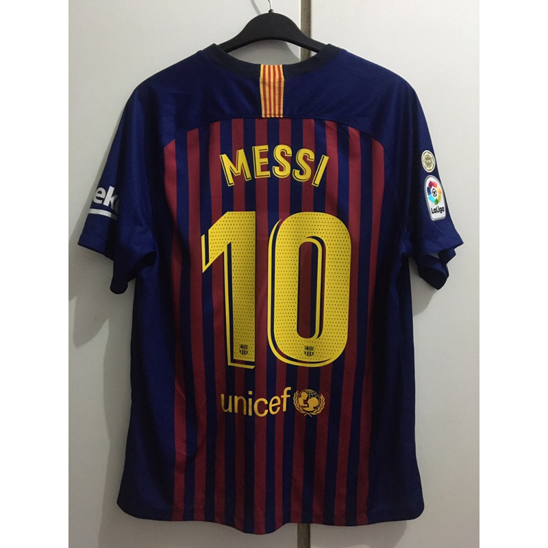Jual Jersey Bola Original FC Barcelona Home 2018/2019 (Messi #10 ...