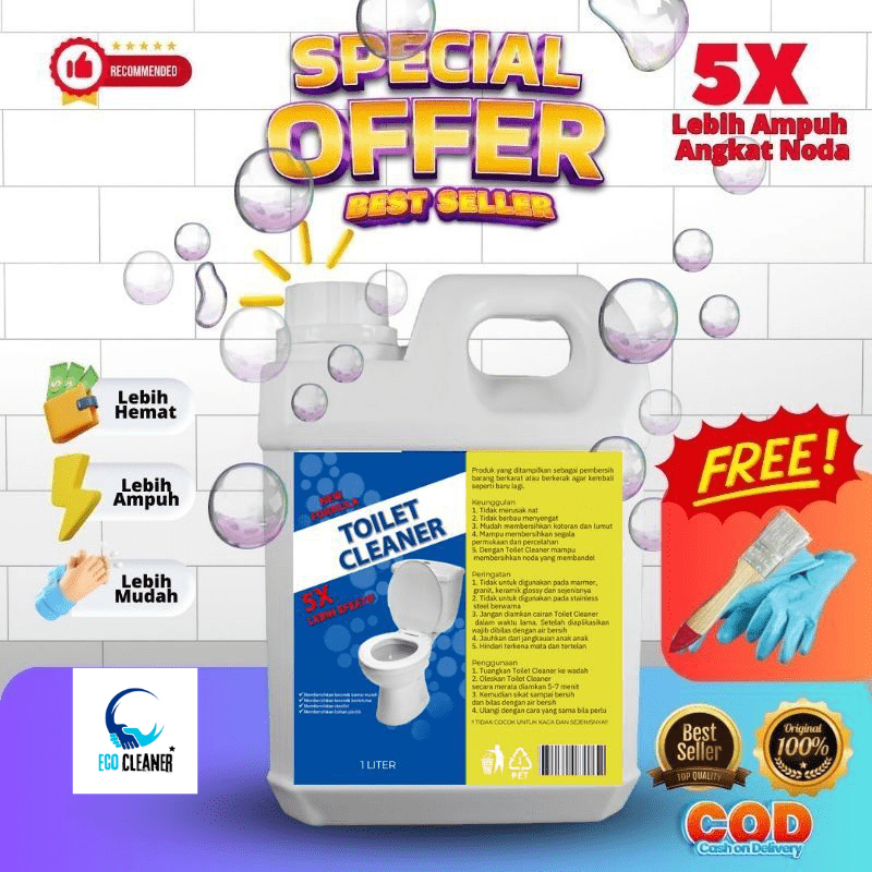 Jual TOILET CLEANER PORSELEN CAIRAN PEMBERSIH NODA KERAK KAMAR MANDI ...