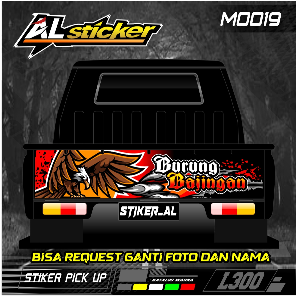Jual Sticker mobil pickup Pintu Belakang Pick Up L300, Mega Carry ...