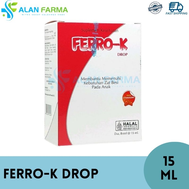 Jual Ferro-K Drops EXP TERBARU 04/2026 | Ferro K Drop | Suplemen Zat ...