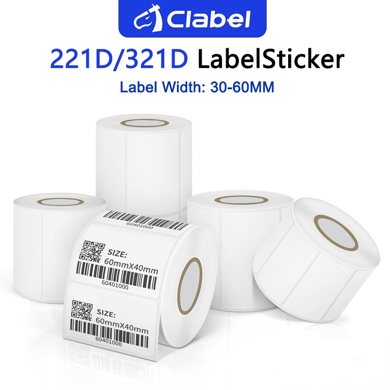 Jual Clabel 221D/321D Thermal Sticker Paper Roll Waterproof Many Sizes ...