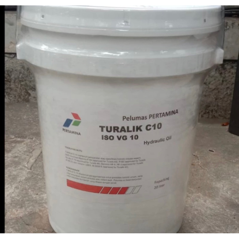 Jual Oli Hydraulic Pertamina Turalik C 10 isi 20 Liter | Shopee Indonesia