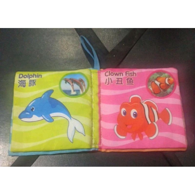 Jual baby softbook my sea animals ikan pinguin bintang laut hiu paus ...