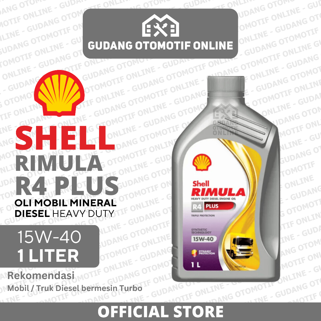 Jual Oli Shell Rimula R4 Plus 15W-40 1L 1 Liter - Oli Mesin Mobil ...