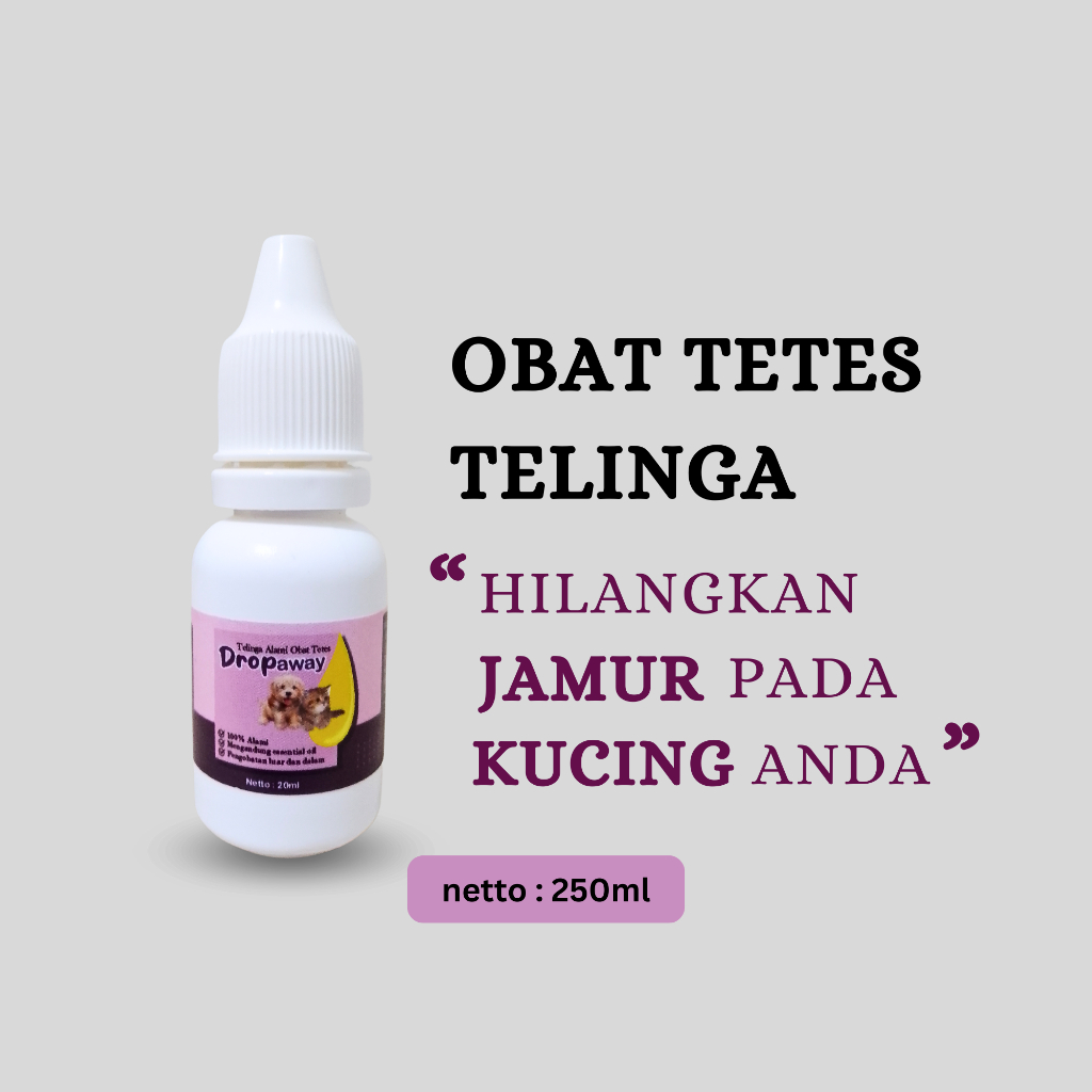 Jual Obat Tetes Kuping Kucing Anjing 15ml | Dengan Kompisisi alami 100% ...