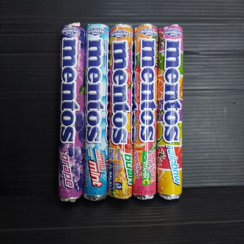 Jual Permen Mentos Chewy Dragees Kemasan 37gr | Shopee Indonesia