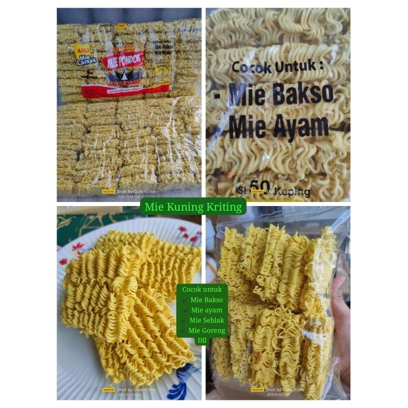 Jual Mie kuning keriting/Mie bakso(kemasan 2 kg) | Shopee Indonesia