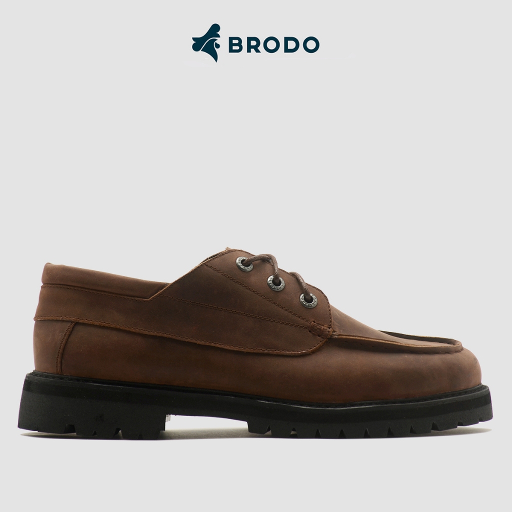 Jual BRODO - Marino Boots Dark Choco Kulit Sapi Asli | Shopee Indonesia