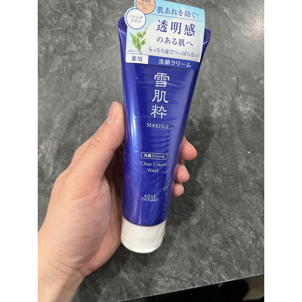 Jual Kose Sekkisui Clear Cream Wash | Sabun Cuci Muka Kose l Asli Japan | Shopee Indonesia