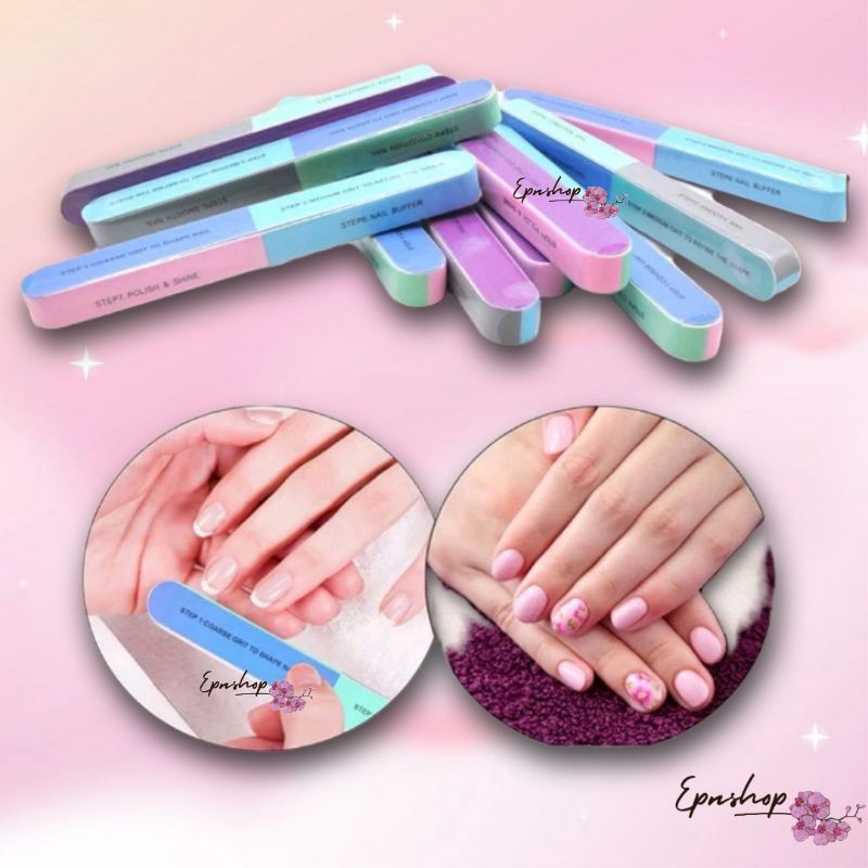 Jual ALAT KIKIR KUKU 7SISI / NAIL BUFFER 7 STEPS ALAT PENGHALUS KUKU ...