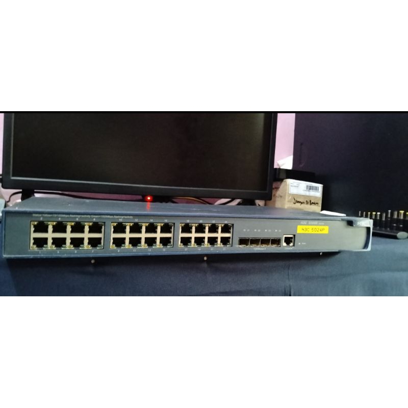 Jual Managable Switch H3C S5024P S5000 Series 24 Port Full Gigabit + 4 ...