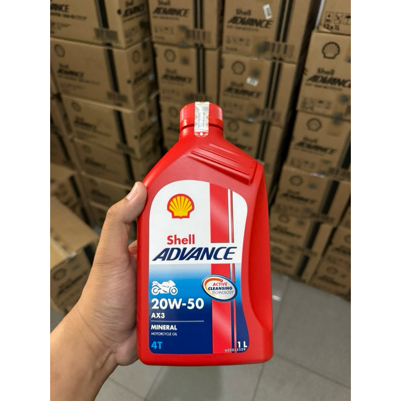 Jual 1 liter shell ax3 20w50 1000ml olinshell ax 3 20w-50 oli shell ax3 ...