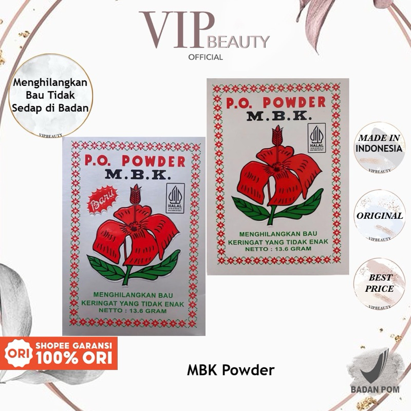 Jual MBK Powder Putih | Silver - Menghilangkan Bau Keringat/Badan ...