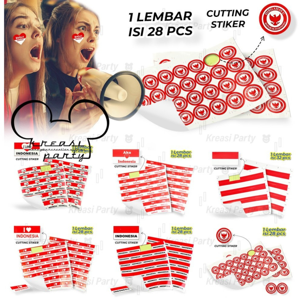 Jual Stiker Pipi Merah Putih HUT RI/ Stiker Dirgahayu / Stiker HUT RI ...