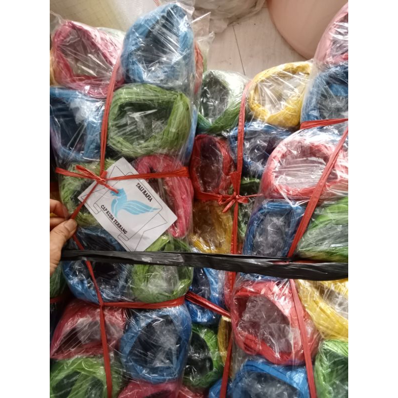 Jual tali rafia warna kecil mini 30 gram | Shopee Indonesia
