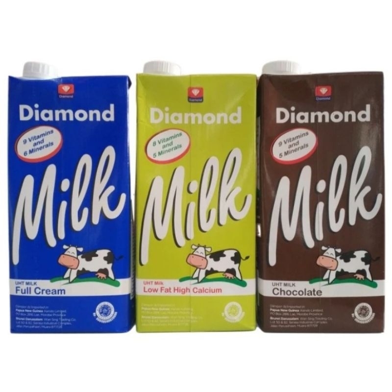 Jual Promo Diamond Uht Fresh Milk Chocolate Full Cream 1 Ltr Shopee Indonesia