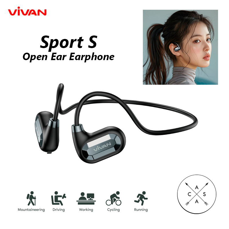 Jual Vivan Sport S Open Ear Comfort Earbuds Sport Earphone Powerful ...