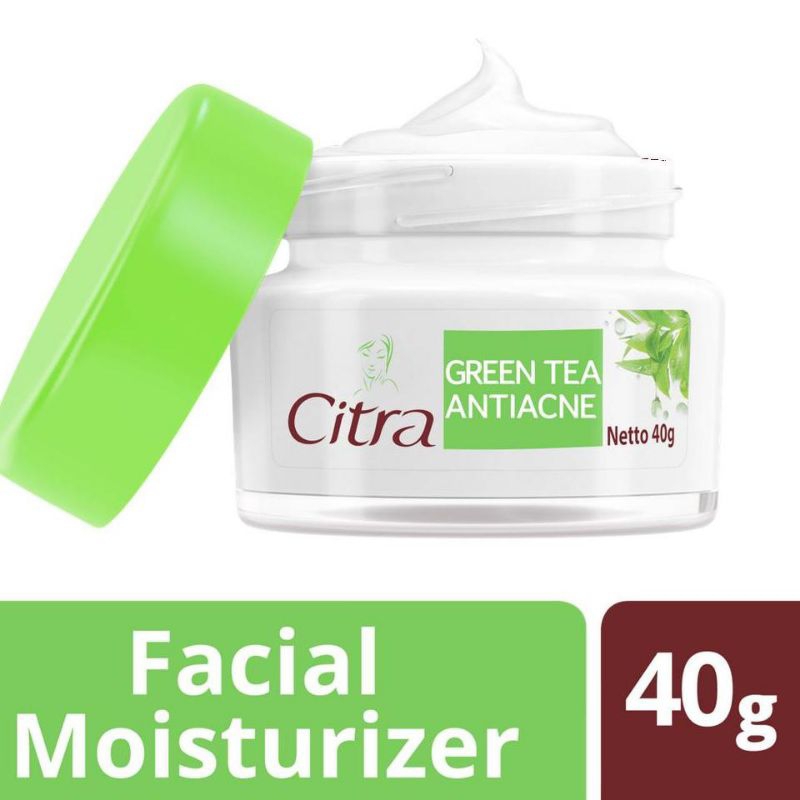 Jual Citra Facial Cream Moisturizer Greentea Anti Acne 40g | Shopee ...