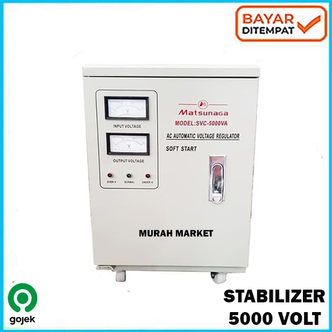 Jual Matsunaga Stavol Stabilizer 5000 Watt 5KVA penstabil tegangan ...