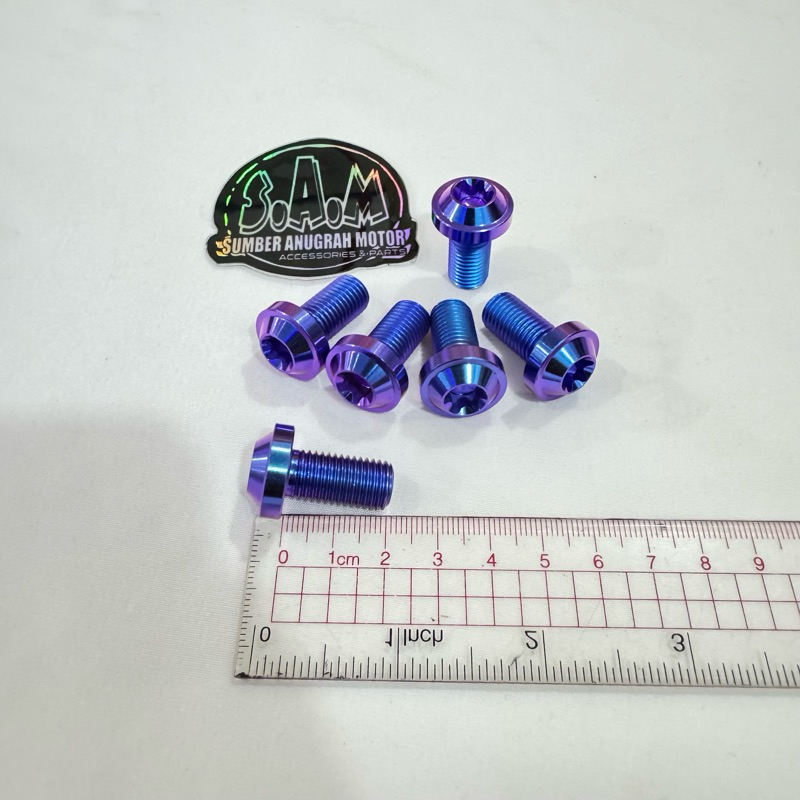 Jual BAUT TITANIUM UMB TRITON M10 x 20 BAUT DRAT 14 PANJANG 2 CM MODEL ...