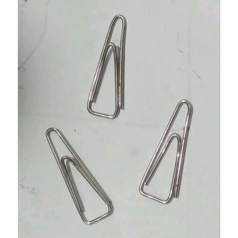 Jual Paper Clip Paperclip Trigonal No 1 No 3 Paper Clip No 5 Penjepit ...