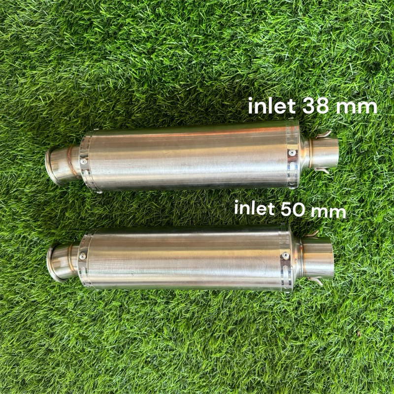 Jual slincer knalpot polos bulat cincin 30 cm full bas inlet 50 dan 38 ...