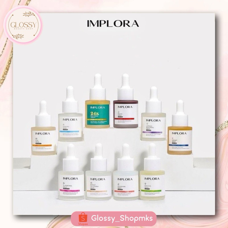 Jual IMPLORA Serum Wajah 20ml Face Serum 24K Gold | Hydrating | Acne ...
