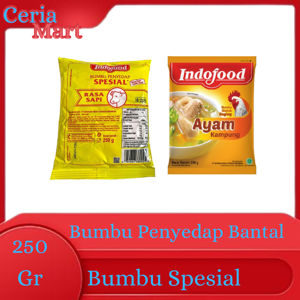 Jual INDOFOOD Bumbu masak /dapur penyedap rasa ayam & sapi 250 Gr ...
