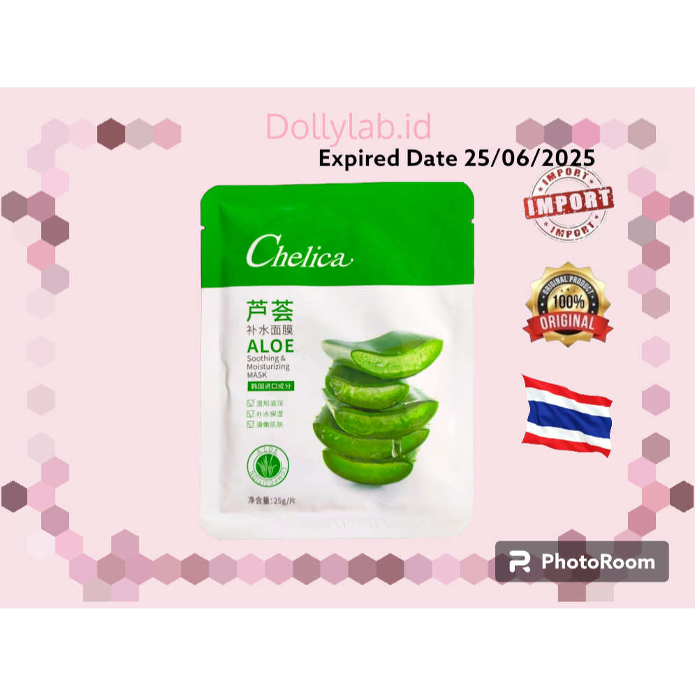 Jual MASKER CHELICA ALOE VERA 100% ORIGINAL | Shopee Indonesia