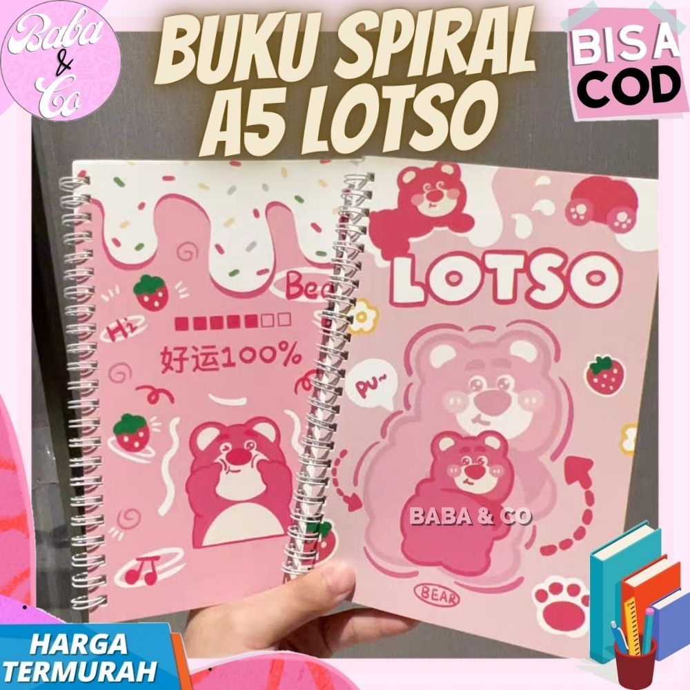 Jual BUKU LOTSO BUKU TULIS A5 LOTSO BUKU SPIRAL AGENDA A5 LOTSO LUCU ...