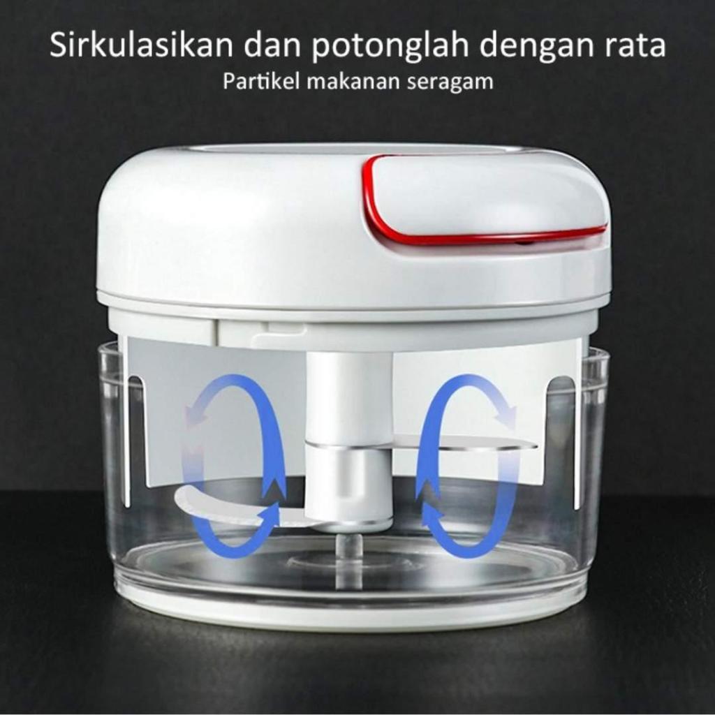 Jual Alat Penghalus Bumbu Daging Mini Hand Chopper Tarik Manual ...