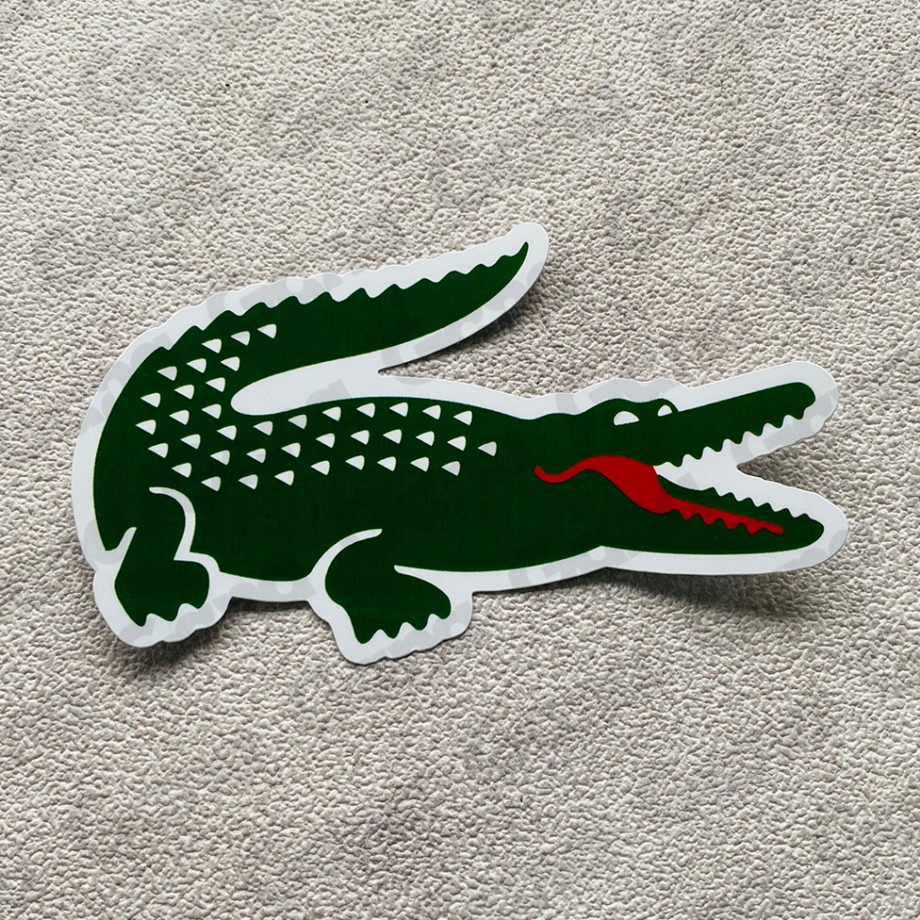 Jual Stiker Logo Lacoste Stiker Brand Lacoste Big Logo Brand Distro ...