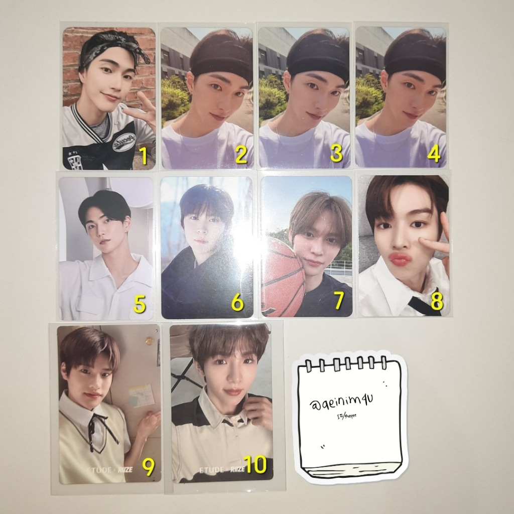 Jual yzy RIIZE Photocard | anton yzy eunseok basket sungchan Trading ...
