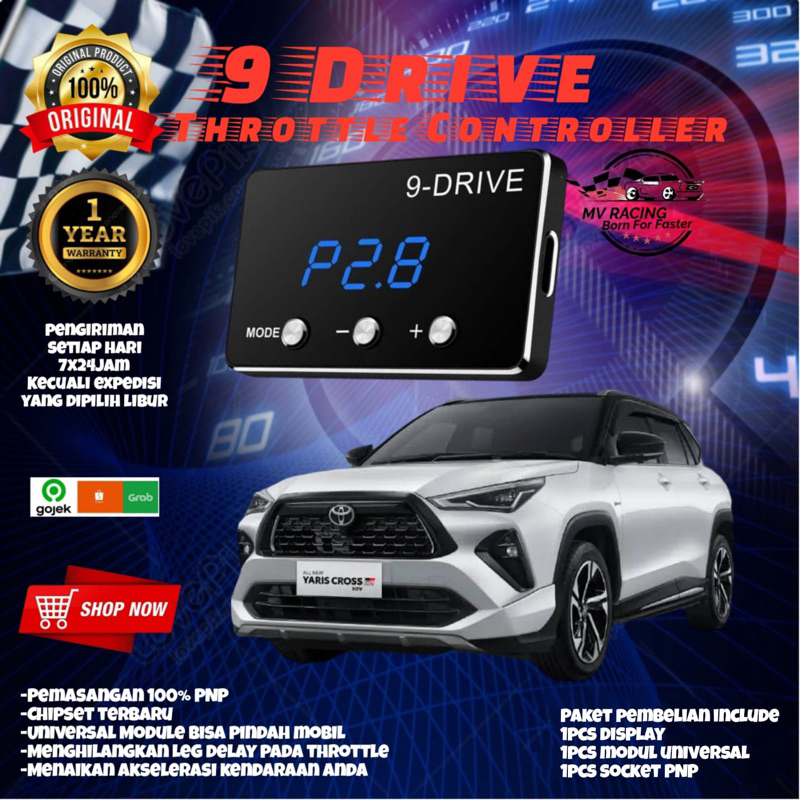 Jual Original 9 Drive Throttle Controller Universal module TOYOTA YARIS ...
