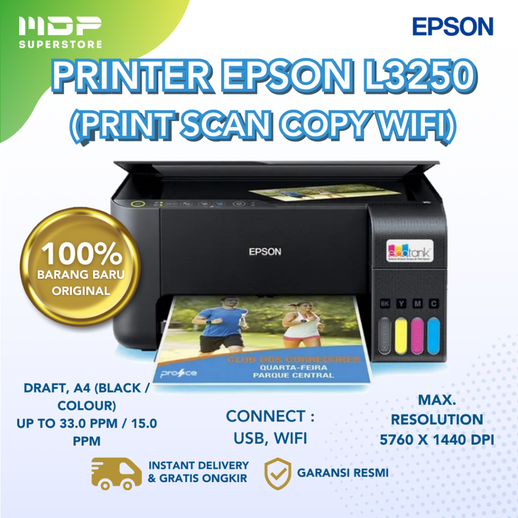 Jual PRINTER EPSON L3250 : PRINT SCAN COPY WIFI | Shopee Indonesia