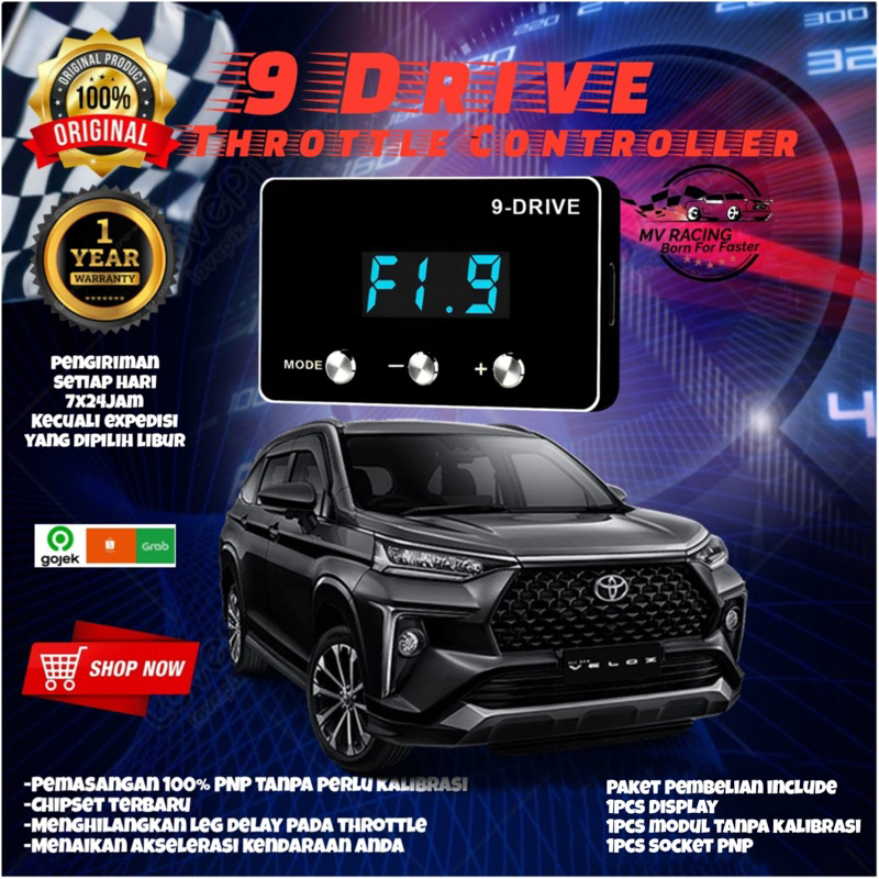 Jual Original 9 Drive Throttle Controller TOYOTA VELOZ 9Drive Piggyback ...