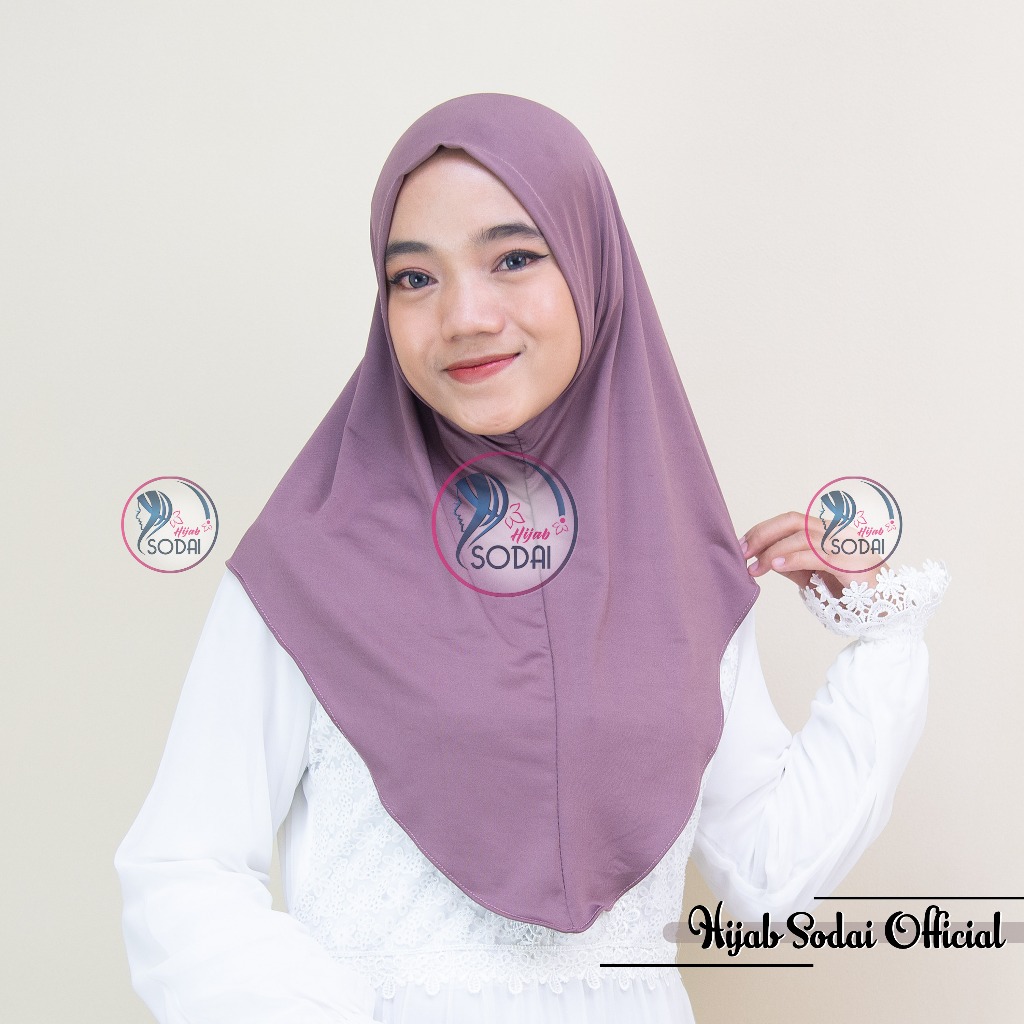 Jual Jilbab Bergo Non Pad Malay Instan Oval Penguin Jersey Spandek Premium (M) | Shopee Indonesia