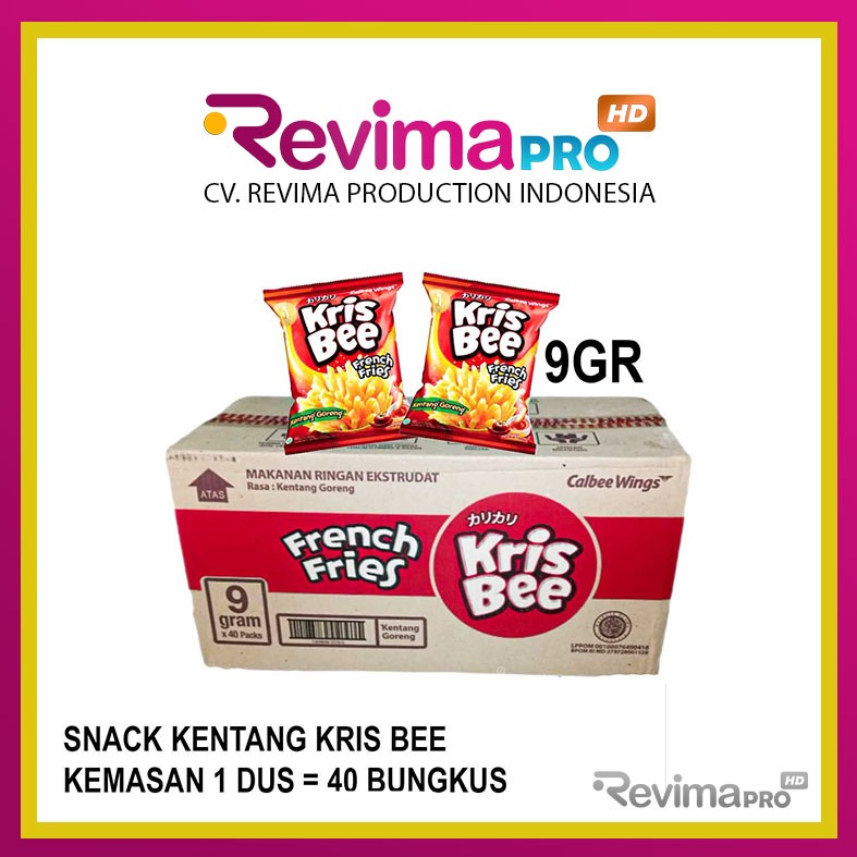Jual Snack Ciki kentang Goreng KRIS BEE 9gr Kemasan 1 Dus isi 4 Pack ...