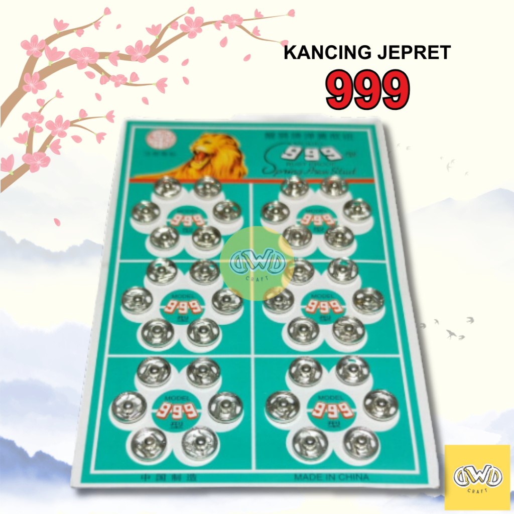 Jual Kancing JEPRET 999 / Kancing Cetet Lion Brand | Shopee Indonesia