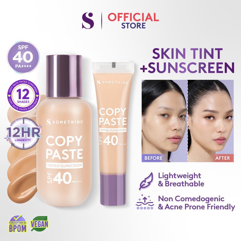 Jual SOMETHINC Copy Paste Tinted Sunscreen SPF 40 PA++++ |10ml | 50ml | Shopee Indonesia