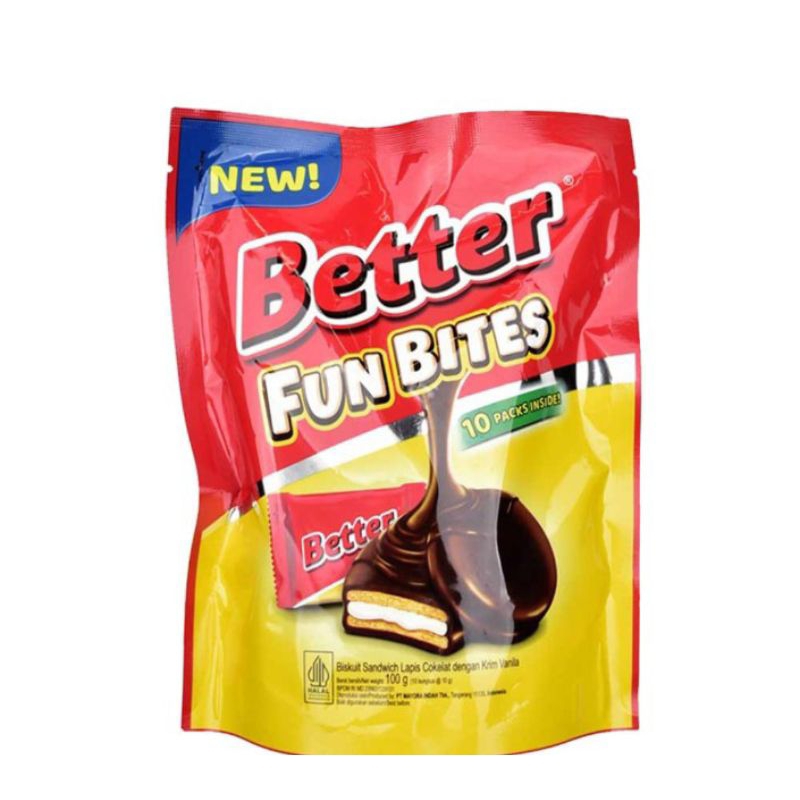 Jual better fun bites sandwich biskuit isi 10 | Shopee Indonesia