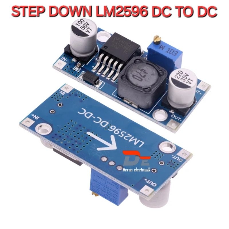 Jual STEP DOWN LM2596 KIT DRIVER ADJUSTABLE PENURUN TEGANGAN DC TO DC ...