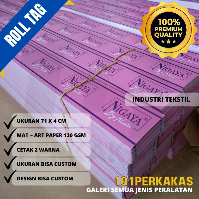 Jual [ Min order 10.000 pcs ] custom cetak ban kain/band kain/pita kain ...