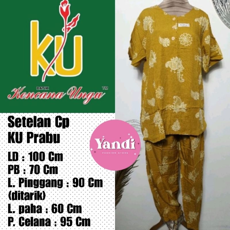 Jual MERK KU PRABU ORI STELAN CP/ CELANA PANJANG TANGAN PENDEK LD 100 ...