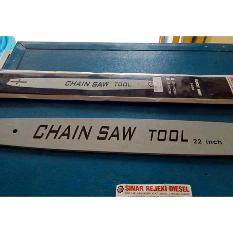 Jual Guide Bar Gergaji Mesin Chainsaw Senso Sinso Kecil 22 Inchi ...