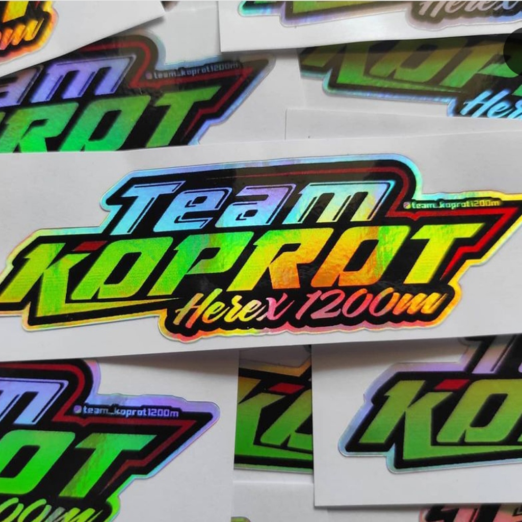 Jual Cetak Stiker Hologram Custom cutting sticker kilap warna sticker ...