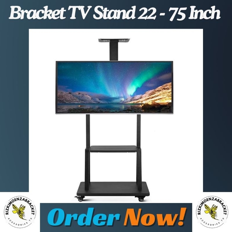 Jual Bracket TV LED LCD Standing 65 60 55 50 45 43 40 Inch Premium ...